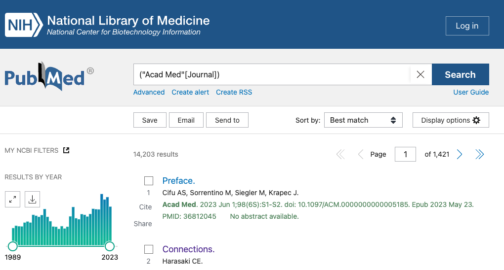 Searching Medical Education Journals on MedEdMENTOR | MedEdMentor