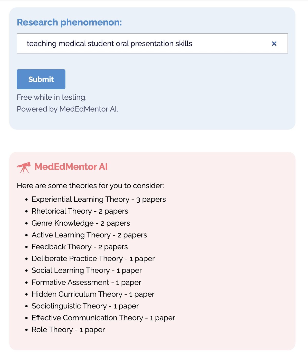Using 50,000 Papers to Build MedEdMentor's Theory Suggester | MedEdMentor